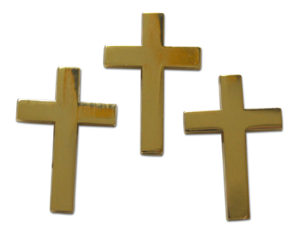 3 Christian Cross Pins – Novel Merk