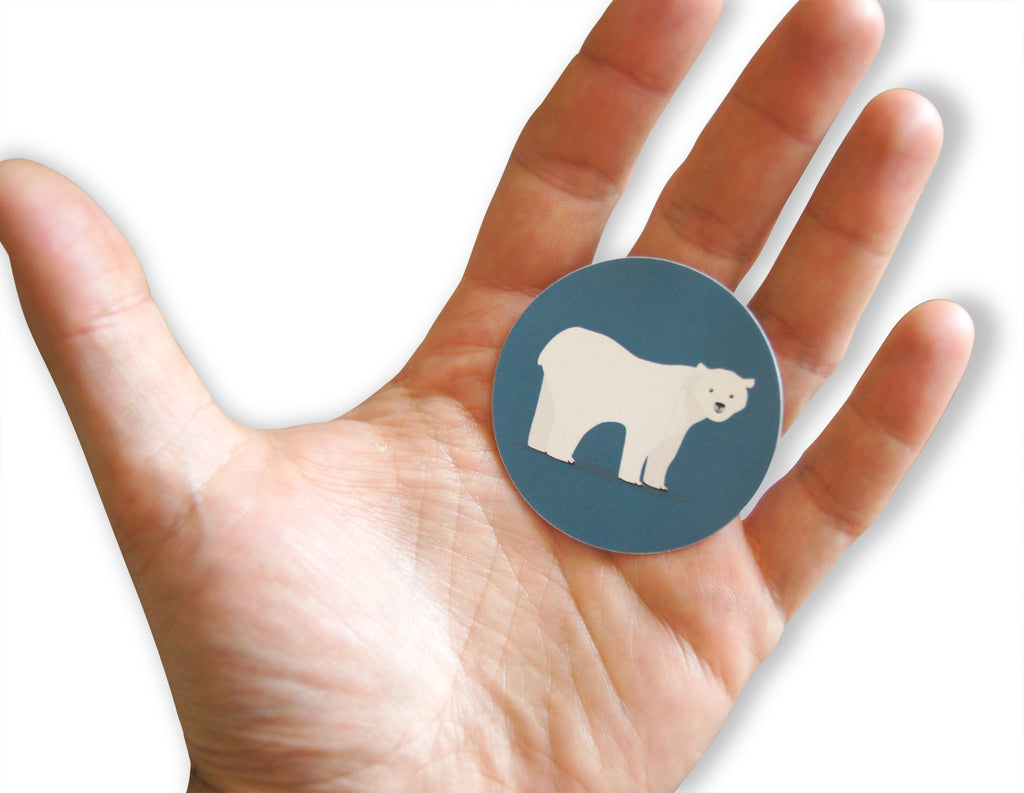 Novel Merk Polar Bear Vinyl Stickers