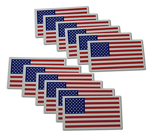 Small American Flag Patriotic Military Magnets Set Mini Rectangles in ...