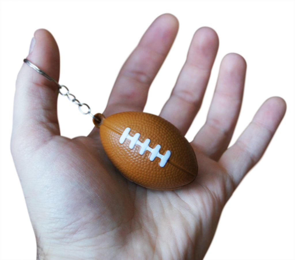 Squishy Brown Football Keychains for Kids – Novel Merk