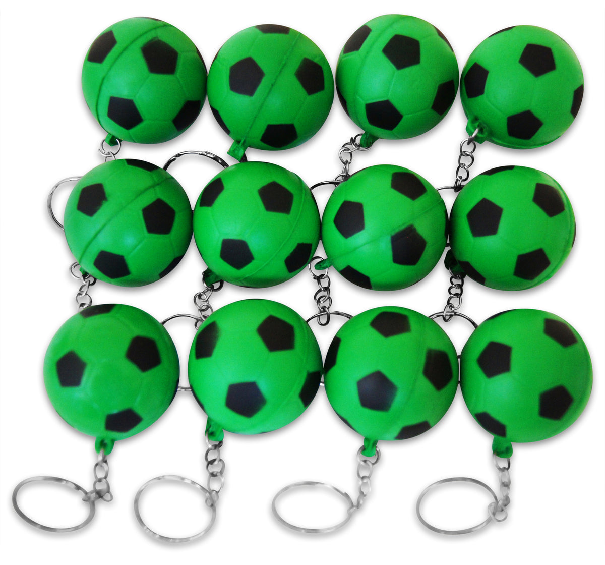 12 Squishy White Soccer Keychains for Kids – Novel Merk